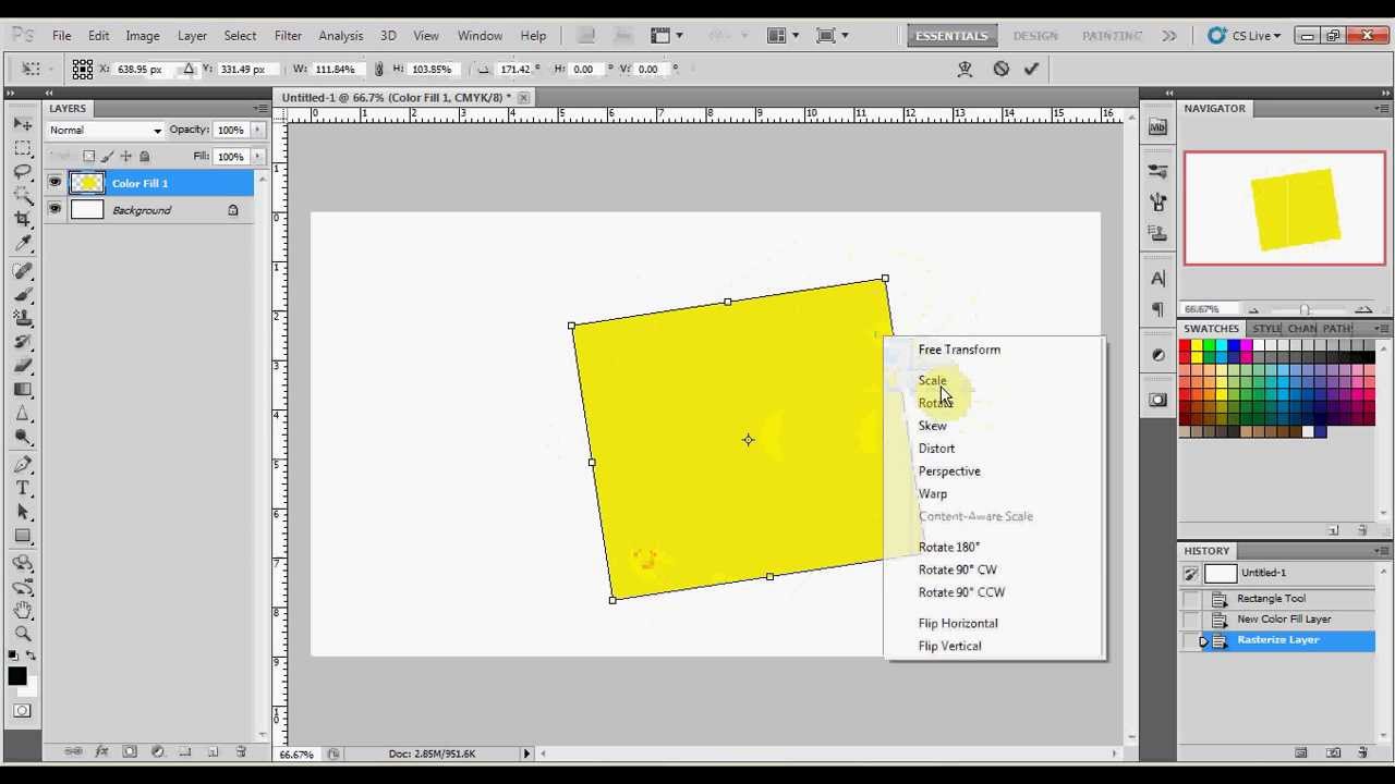 Adobe Photoshop - Use Transform. - YouTube