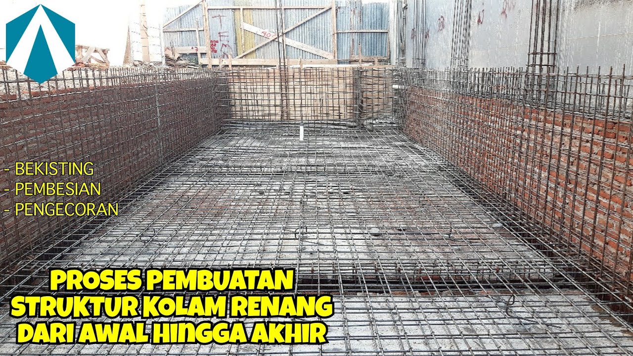 Proses pembanguna kolam renang dari awal hingga akhir || construction ...