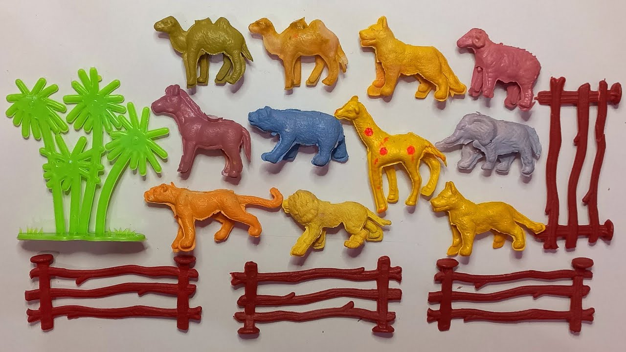 Zoo World Animals toys fun for kids || Jurassic world animal toys - YouTube