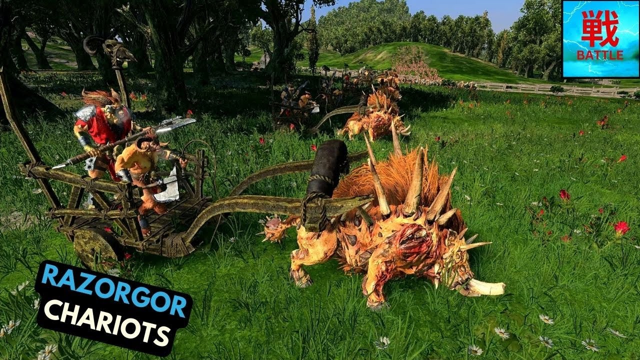 Razorgor Chariots - Beastmen Unit Focus - YouTube
