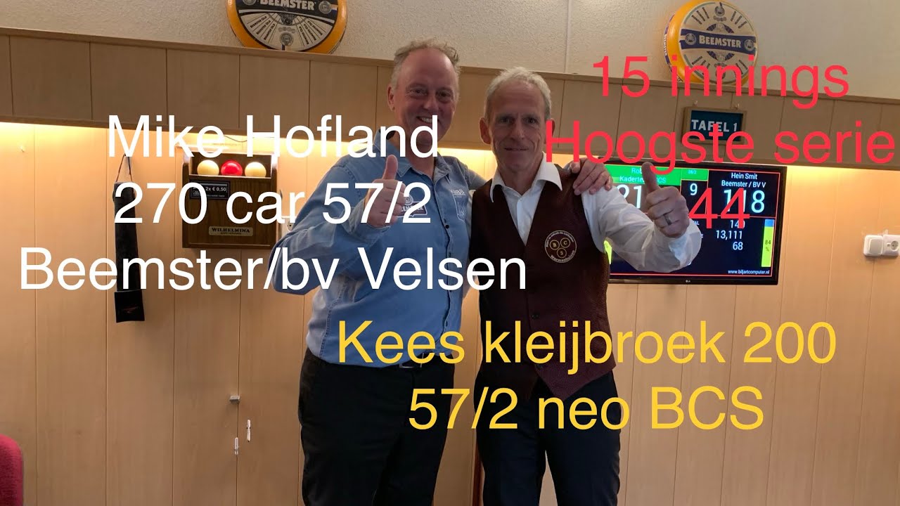 57/2 38/2 Mike Hofland - Kees Kleijbroek Beemster - BCS! Kijk en 🆎 ...