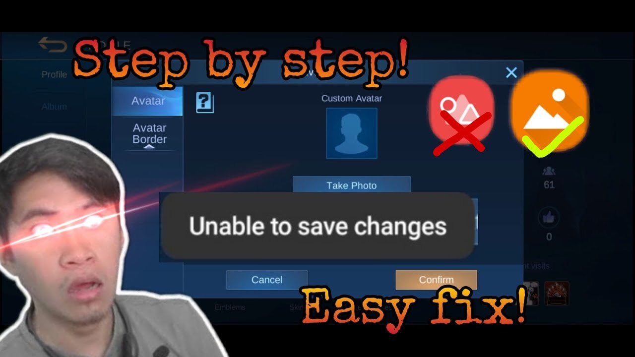 HOW TO CHANGE PROFILE PICTURE FOR AVATAR IN MLBB! QUICK AND EASY STEPS ...