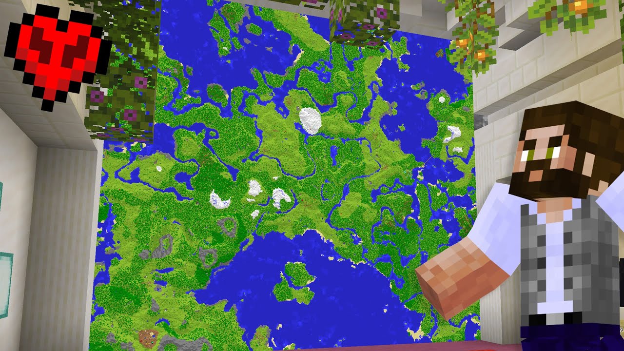 I mapped my entire world in Hardcore Minecraft - YouTube
