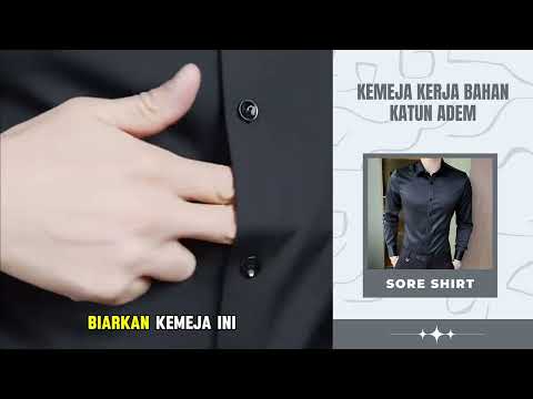 KEMEJA KERJA BAHAN KATUN NGGAK BIKIN GERAH..!!