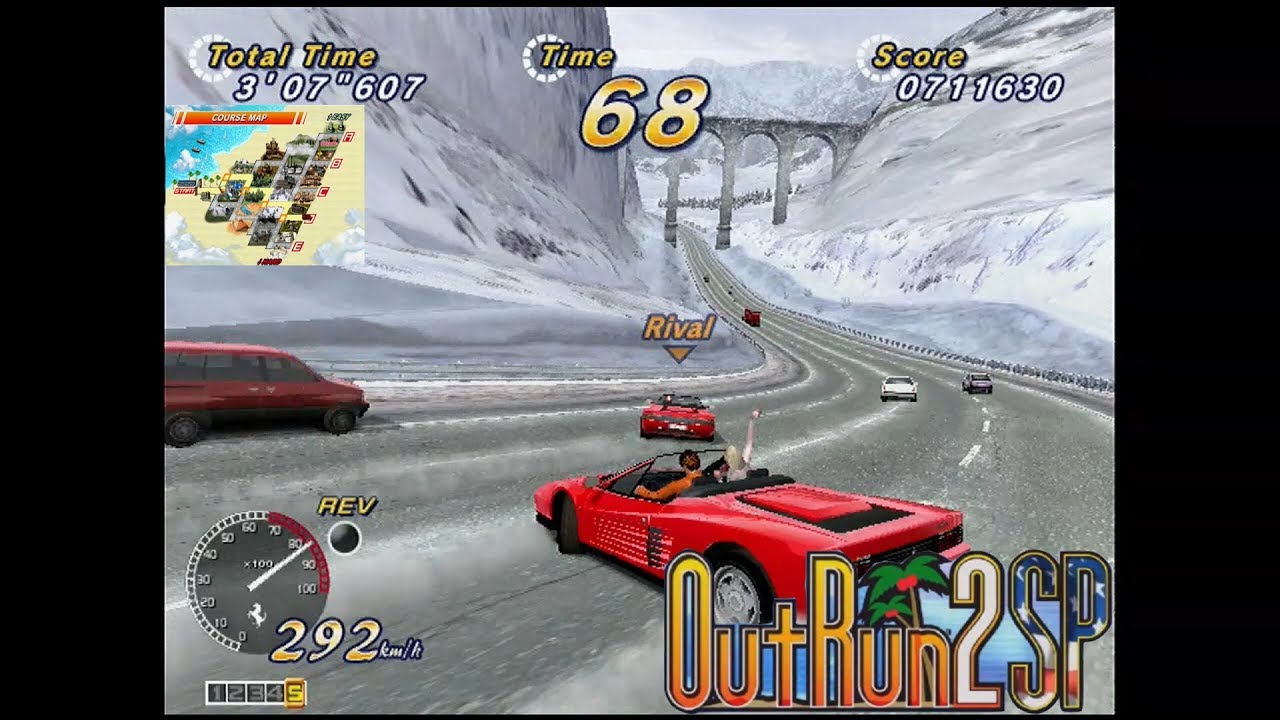 OutRun 2 SP - OutRun 2 Course D Playthrough (Not MAME) / 아웃런 2 SP / アウト ...