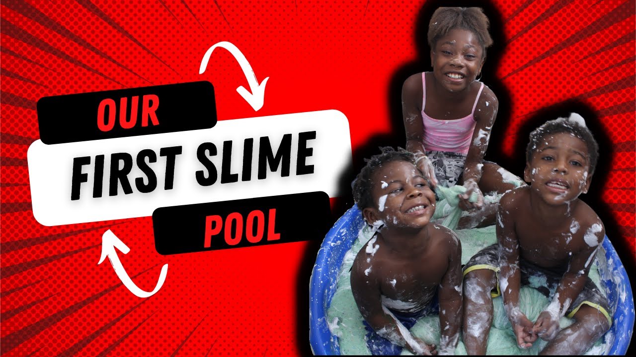 OUR FIRST SLIME POOL(BEST DAY EVER)!!!! - YouTube