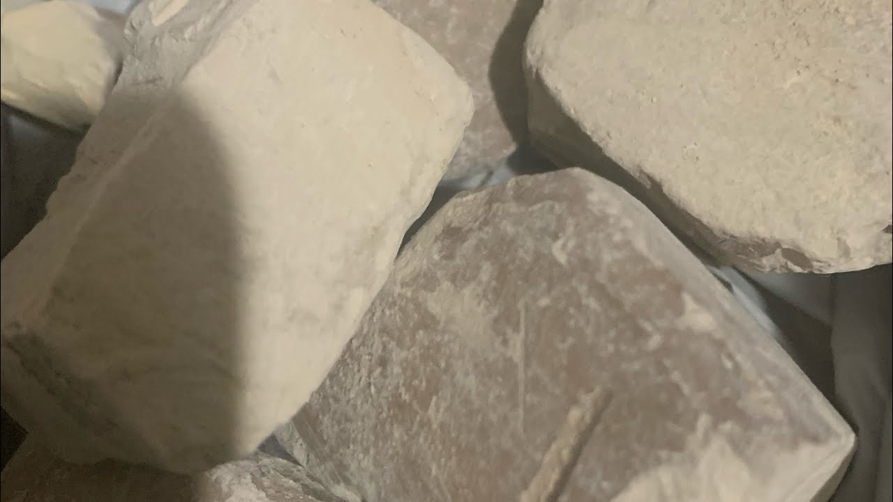 ASMR eating kaolin edible sounds - YouTube