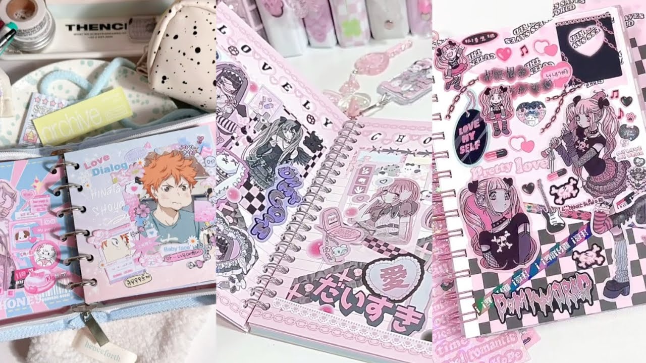 🌸 ASMR Satisfying Journaling with Cute & Aesthetic Stickers - YouTube