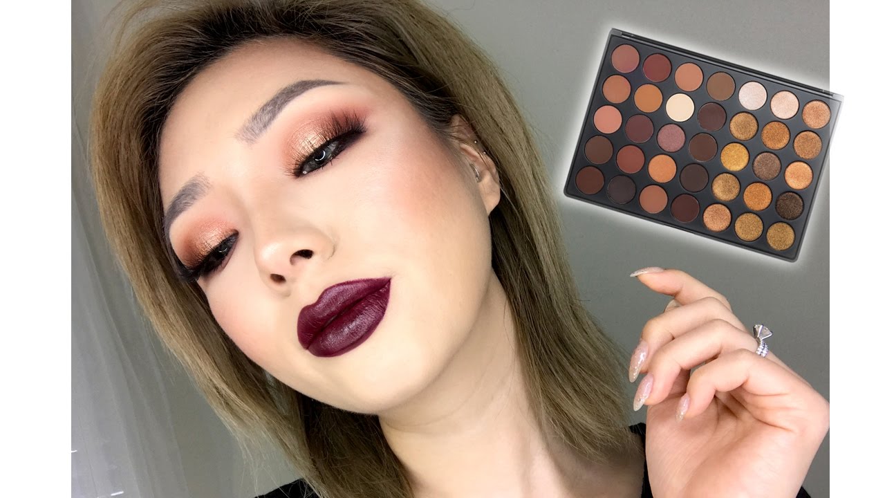 Goodbye Winter Glam Makeup using Morphe 35R Palette - YouTube