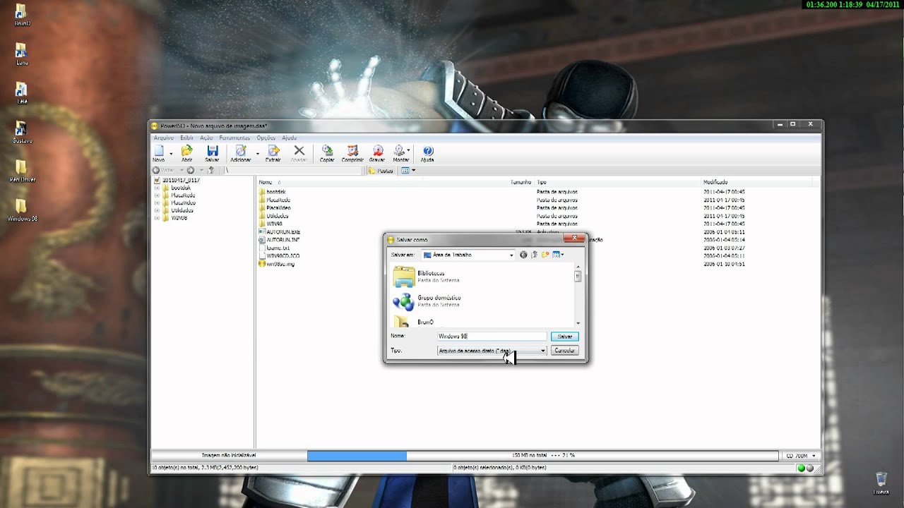 Video Aula Como Fazer Uma Imagem ISO - YouTube