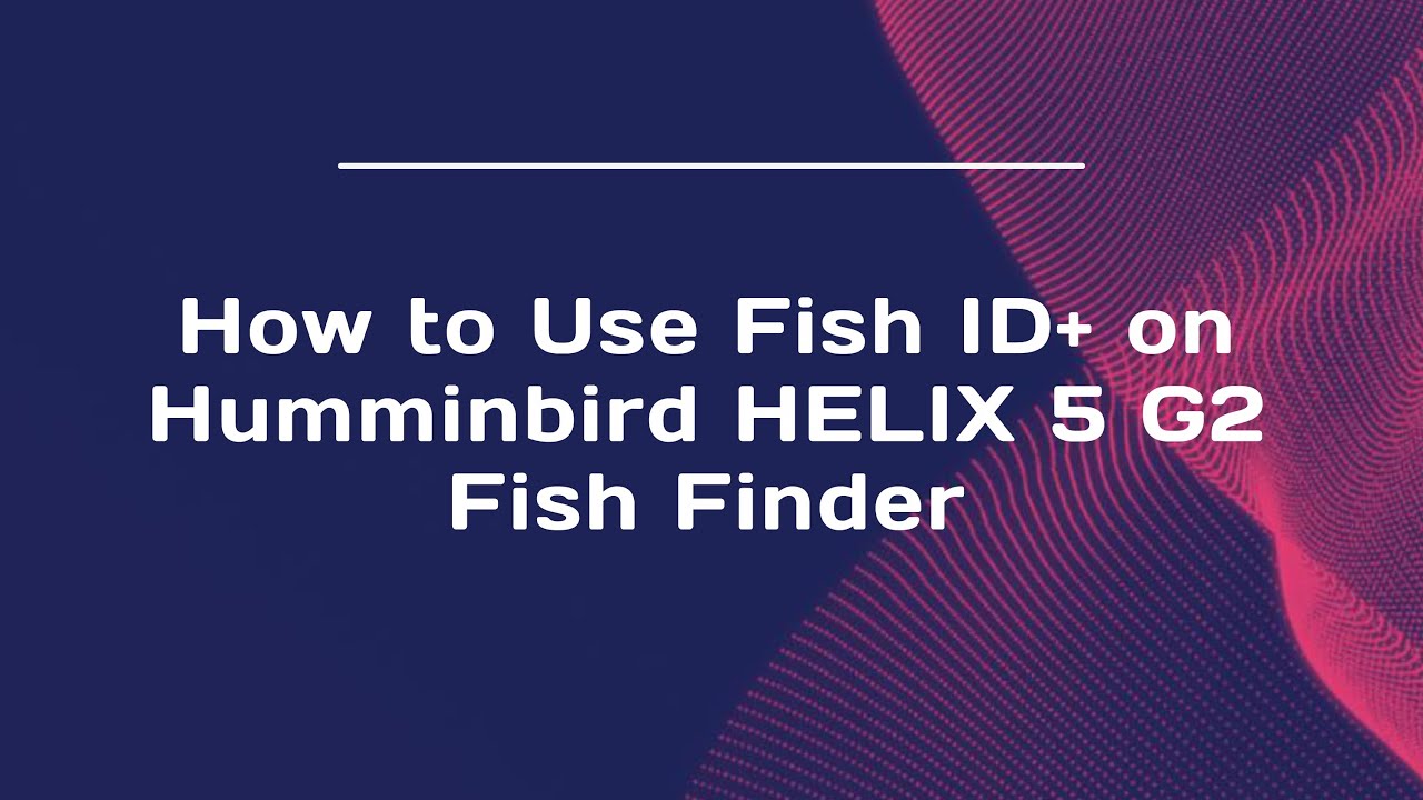 How to Use Fish ID+ on Humminbird HELIX 5 G2 Fish Finder - YouTube