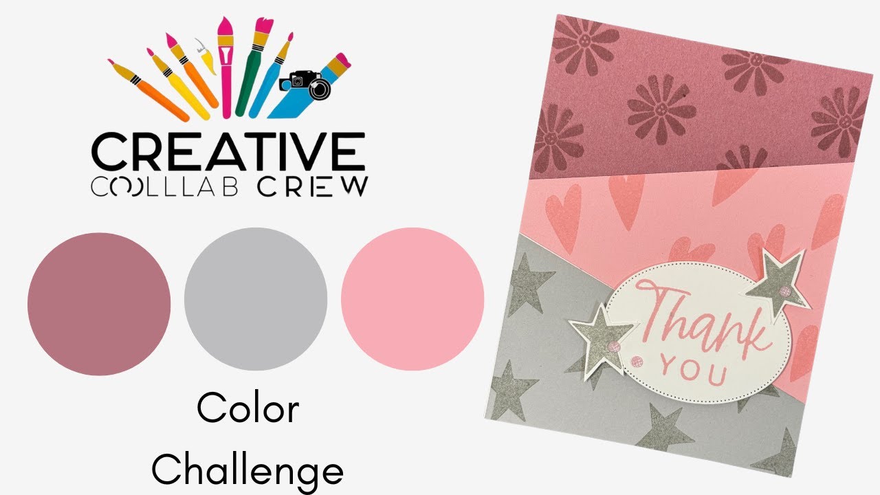 Color Challenge with the Creative Collab Crew: Stampin' UP! Moody Mauve, Smoky Slate, Pretty in ...