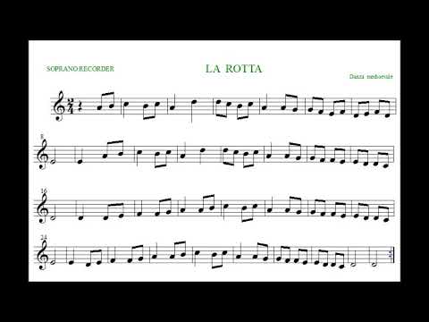 La rotta - base + spartito flauto - YouTube