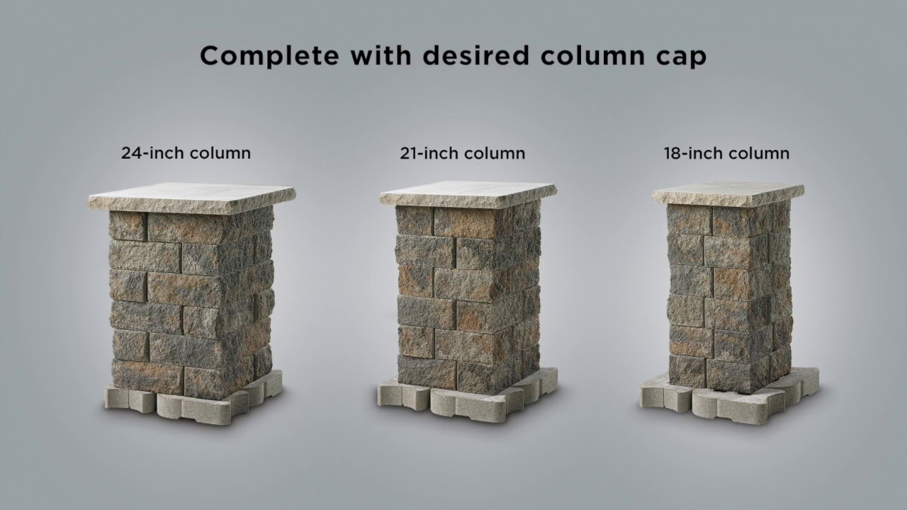 Belgard Adaptable Column Unit Video - YouTube