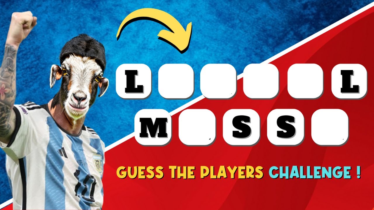 GUESS THE PLAYER WITH MISSING LETTERS | FOOTBALL QUIZ 2023 | Guess The ...