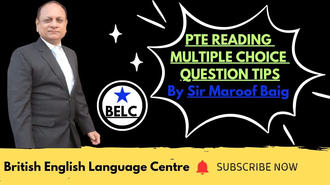 PTE READING MULTIPLE CHOICE QUESTION TIPS. - YouTube