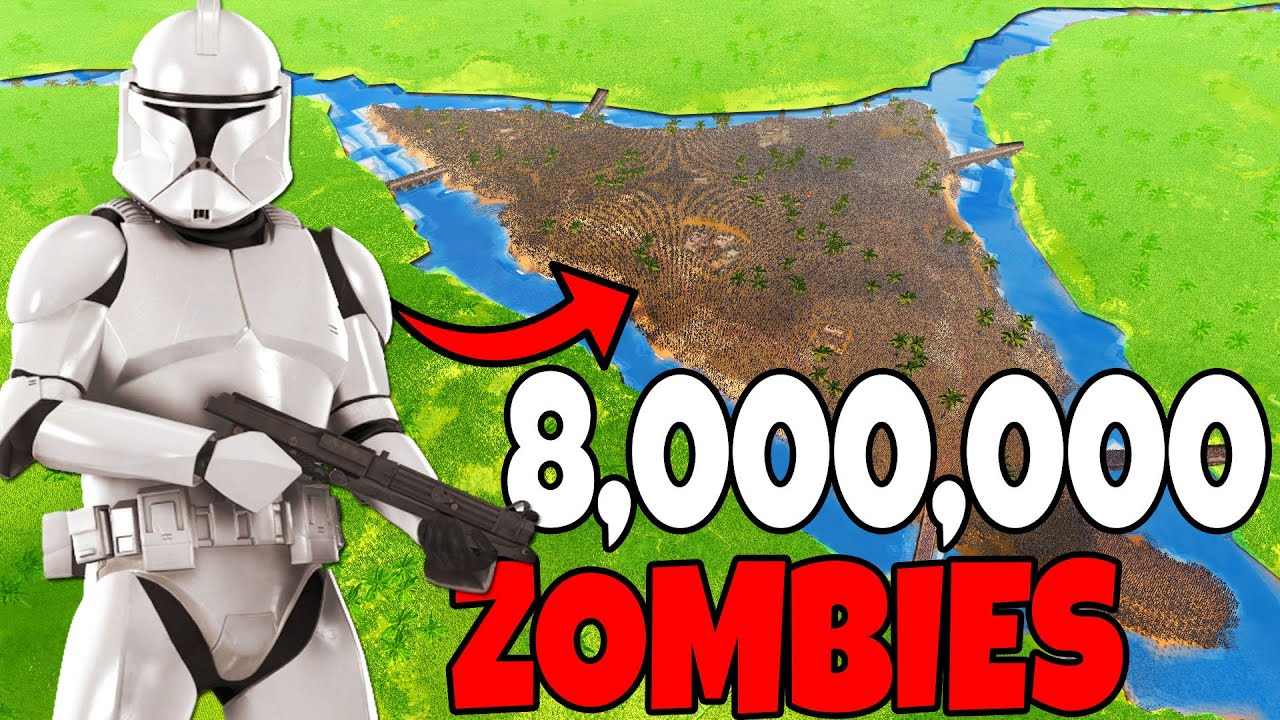 Clone Army Island Fortress Surrounded by 8 MILLION ZOMBIES!? - UEBS 2 ...