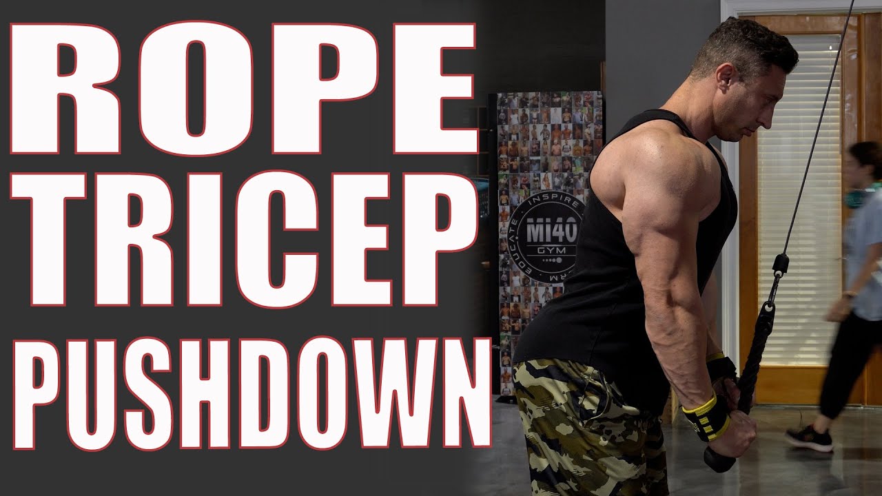 Rope Triceps Pushdown | How To - YouTube