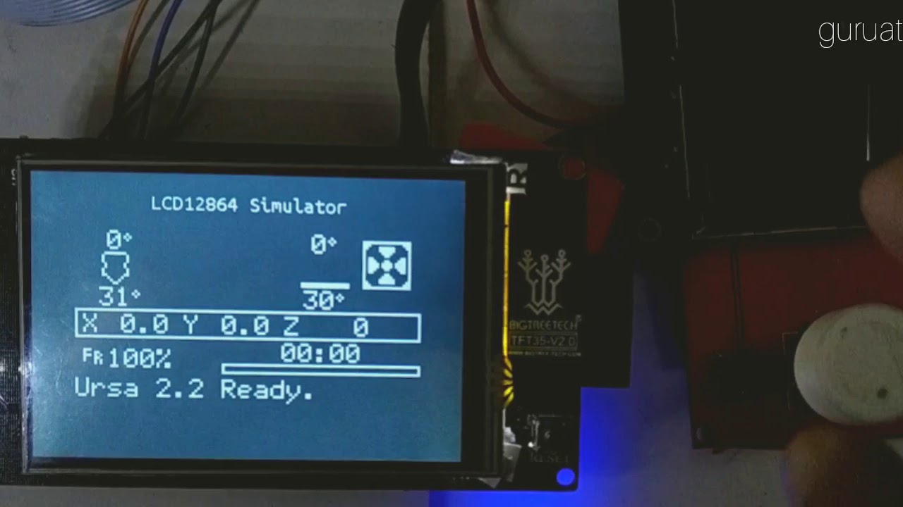 ST7920 Emulator (Marlin Mode) on BTT TFT35 V2 - YouTube