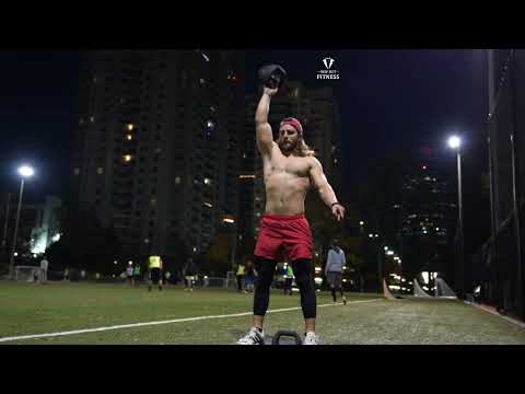 NSF YBell SA BU Squat to Press