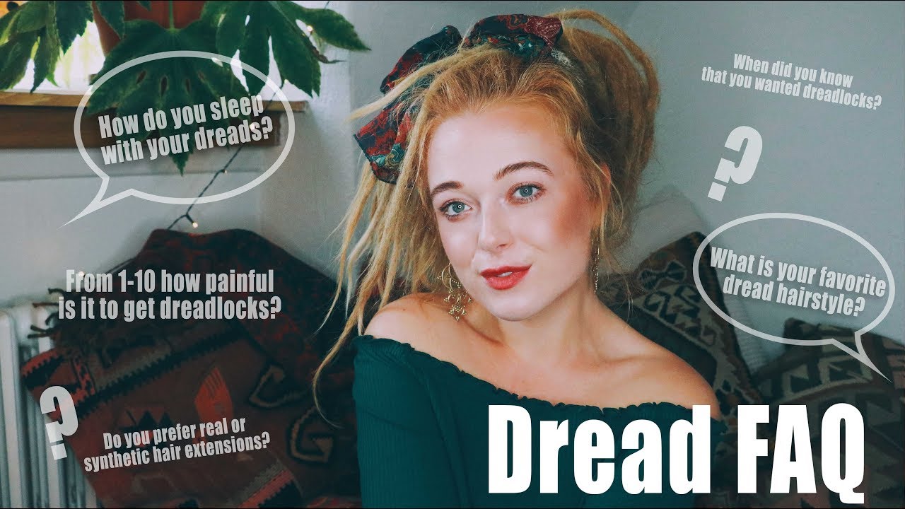 How to sleep with dreadlocks + FAQ Dreads - YouTube