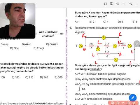 odsgm elektrik akımı eba testleri kazanım kavrama 5