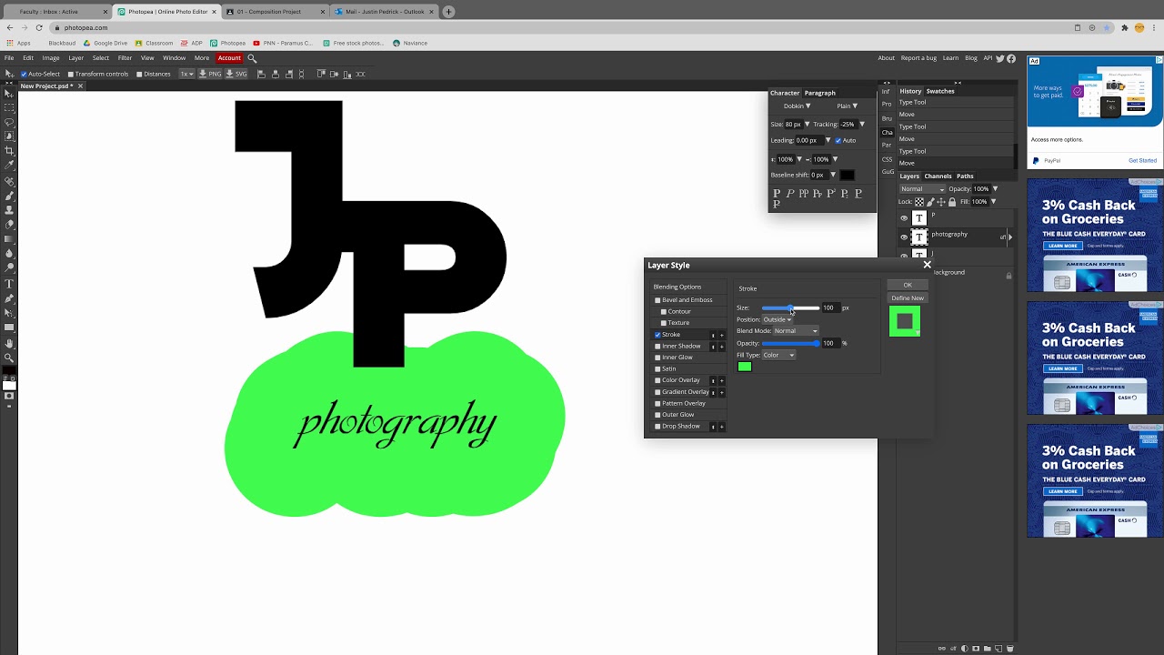 Logo Tutorial - Photopea - YouTube