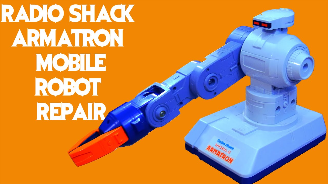 TOMY Armatron Mobile Retro Toy Robot Repair! - 1984 Radio Shack - YouTube