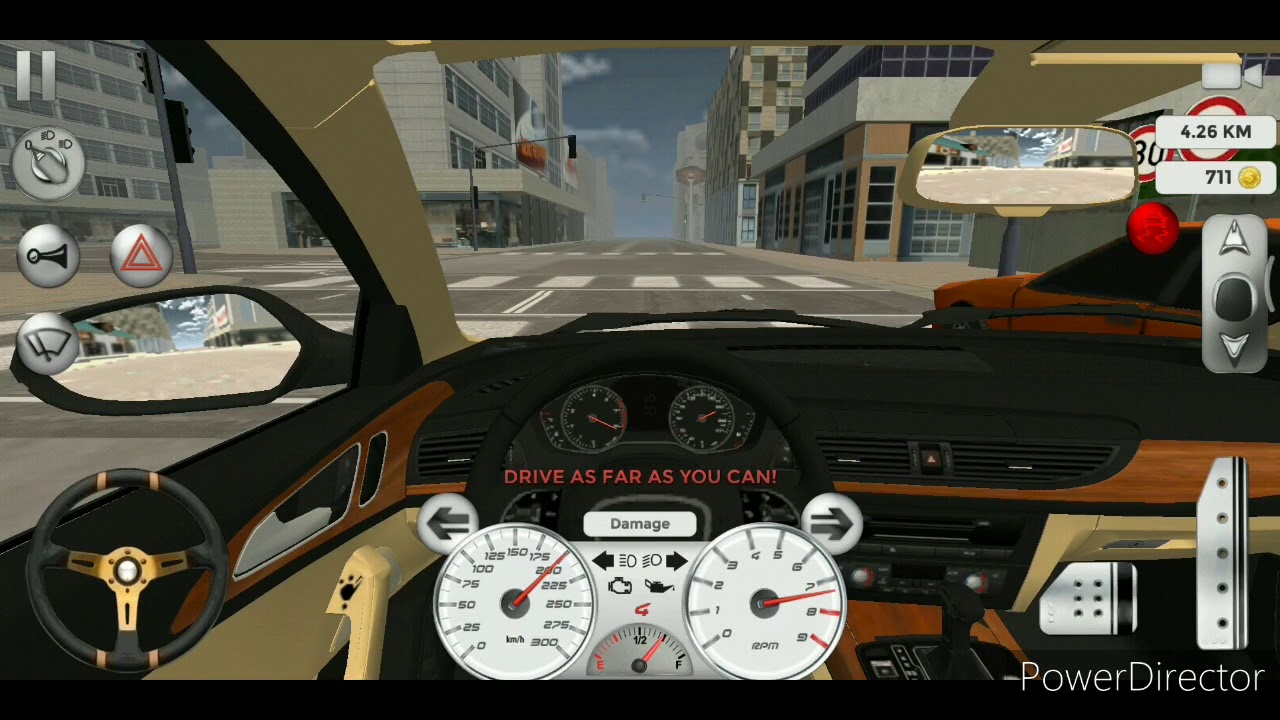 Real car driving game with full throttle full speed 200+ on City map ...