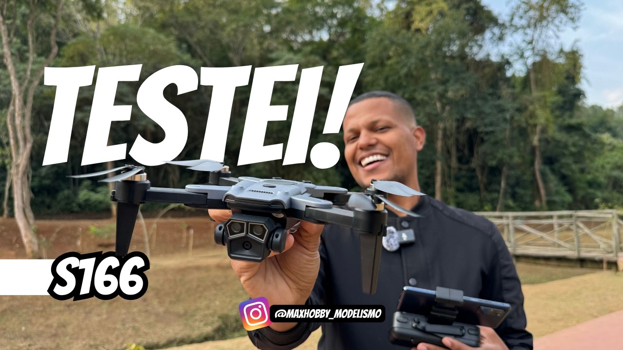 Como Pilotar o Drone S166 com Motores Brushless: Custo Benefício - YouTube
