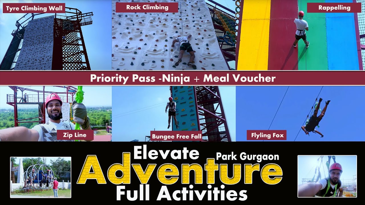 Elevate Adventure Park | Gurgaon | Best Activities Adventure Park | @YaatriMidas - YouTube