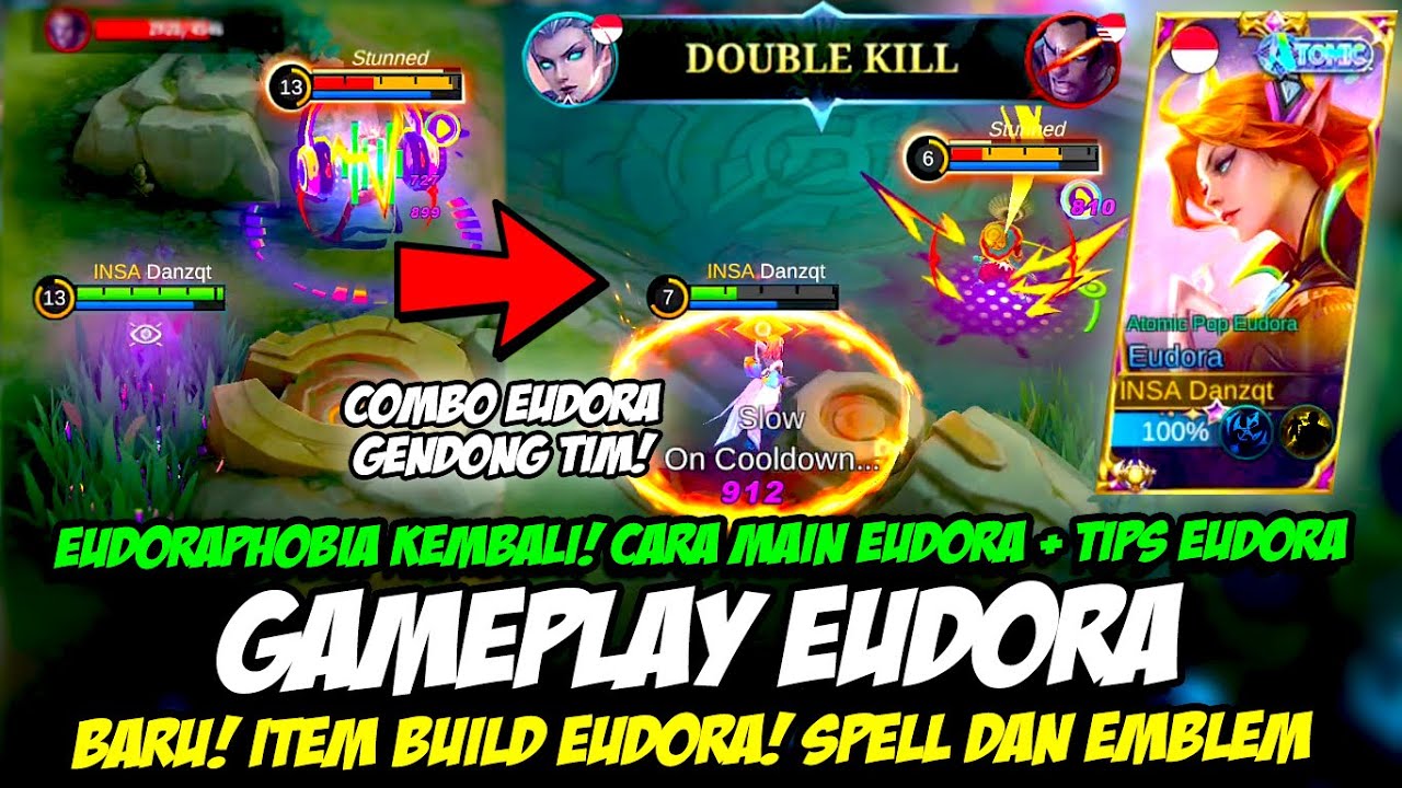 GAMEPLAY EUDORA ATOMIC SKIN ITEM & BUILD EUDORA TERSAKIT 2023 COMBO EUDORA TERSAKIT TUTORIAL ...