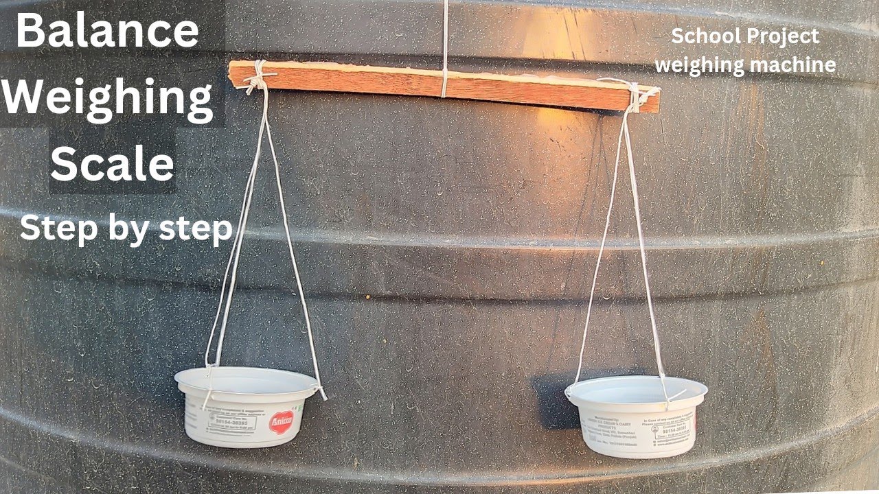 Weighing Machine School project || Balance Weighing Scale Model ...