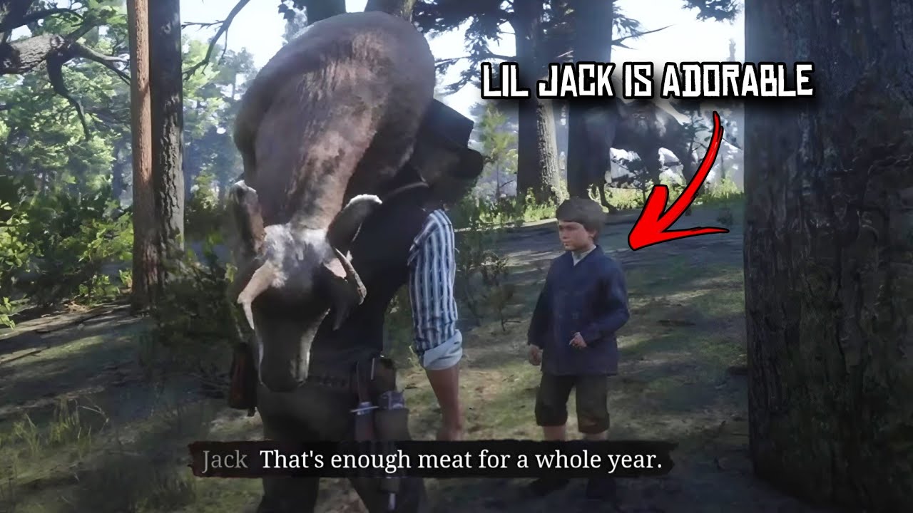 Poor Little Jack thinks this much meat is enough for a whole year ...