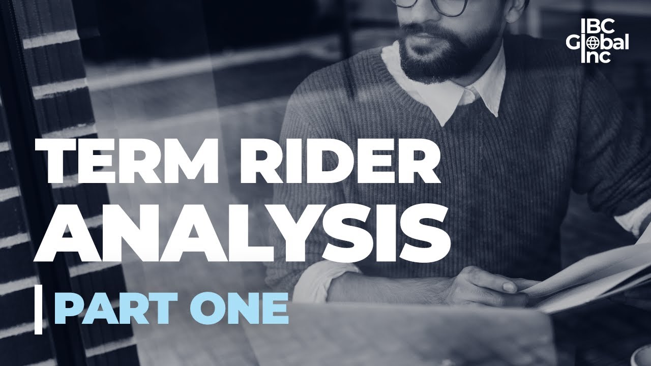 Term Rider Analysis - Part One | IBC Global, Inc - YouTube