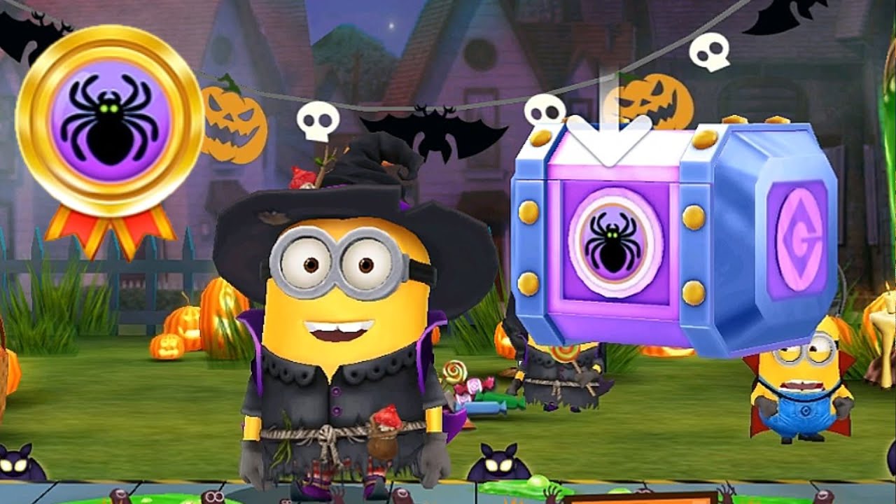 Minion rush Witch minion SPOOKY PARTY special mission - YouTube