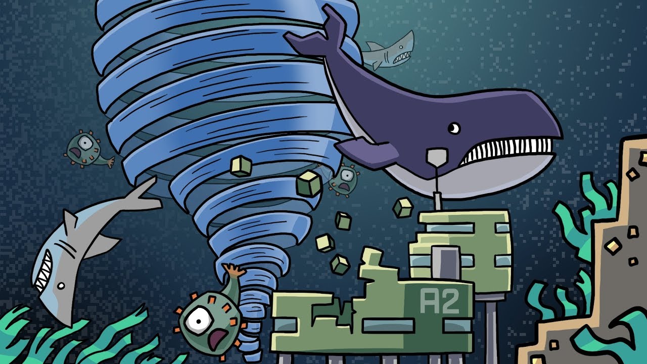 Minecraft | UNDERWATER TORNADO DESTROYS BASE! (Base vs Tornado ...