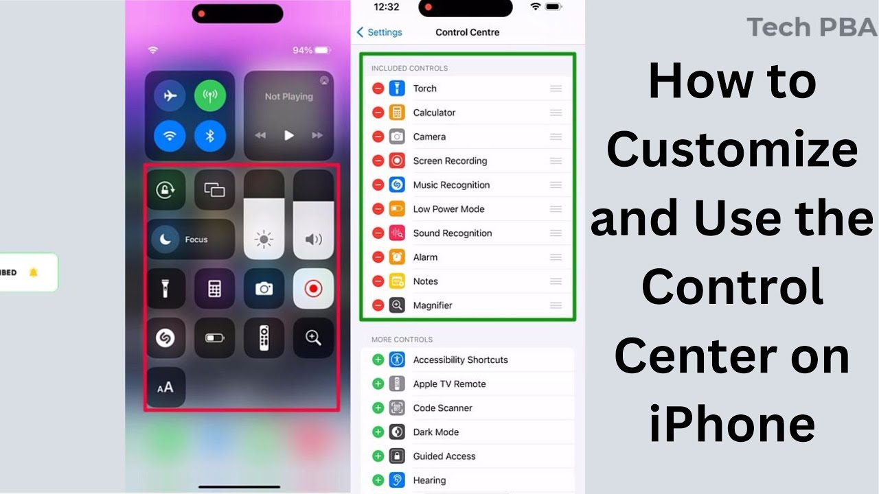 How to customize the control center on iPhone | How to use the control ...