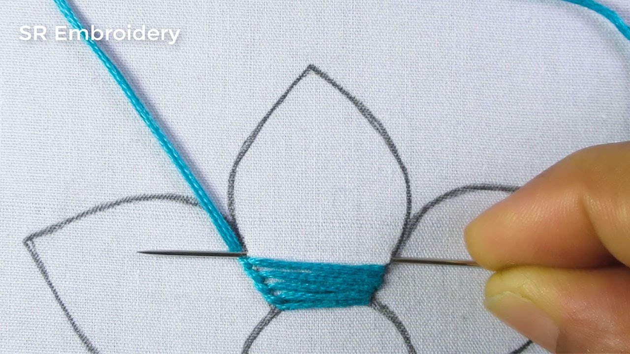 Hand Embroidery New Buttonhole Creative Work Fancy Flower Design Needle ...