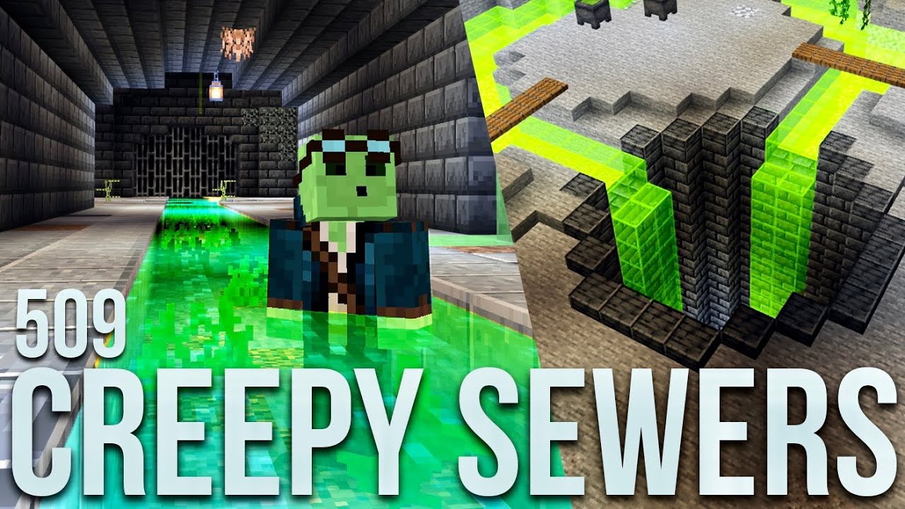 The DEEP Sewer Network Begins! - Let's Play Minecraft 509 - YouTube