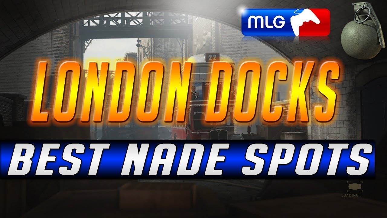 COD WW2 GB Nade Spots - London Docks - YouTube