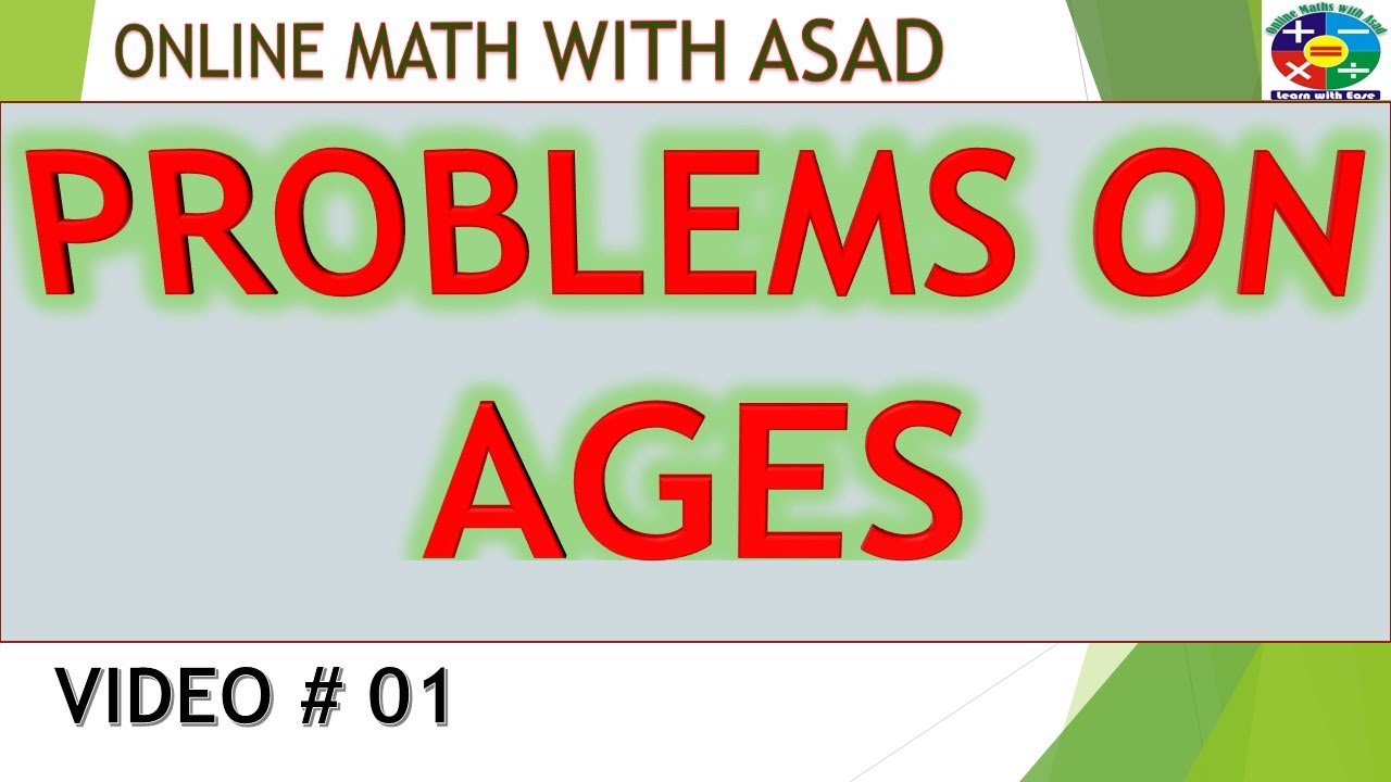 AGE PROBLEMS TRICKS AND SHORTCUTS Part 1 Problems On Ages AGE age-problems-tricks-and-shortcuts-part-1-problems-on-ages-age