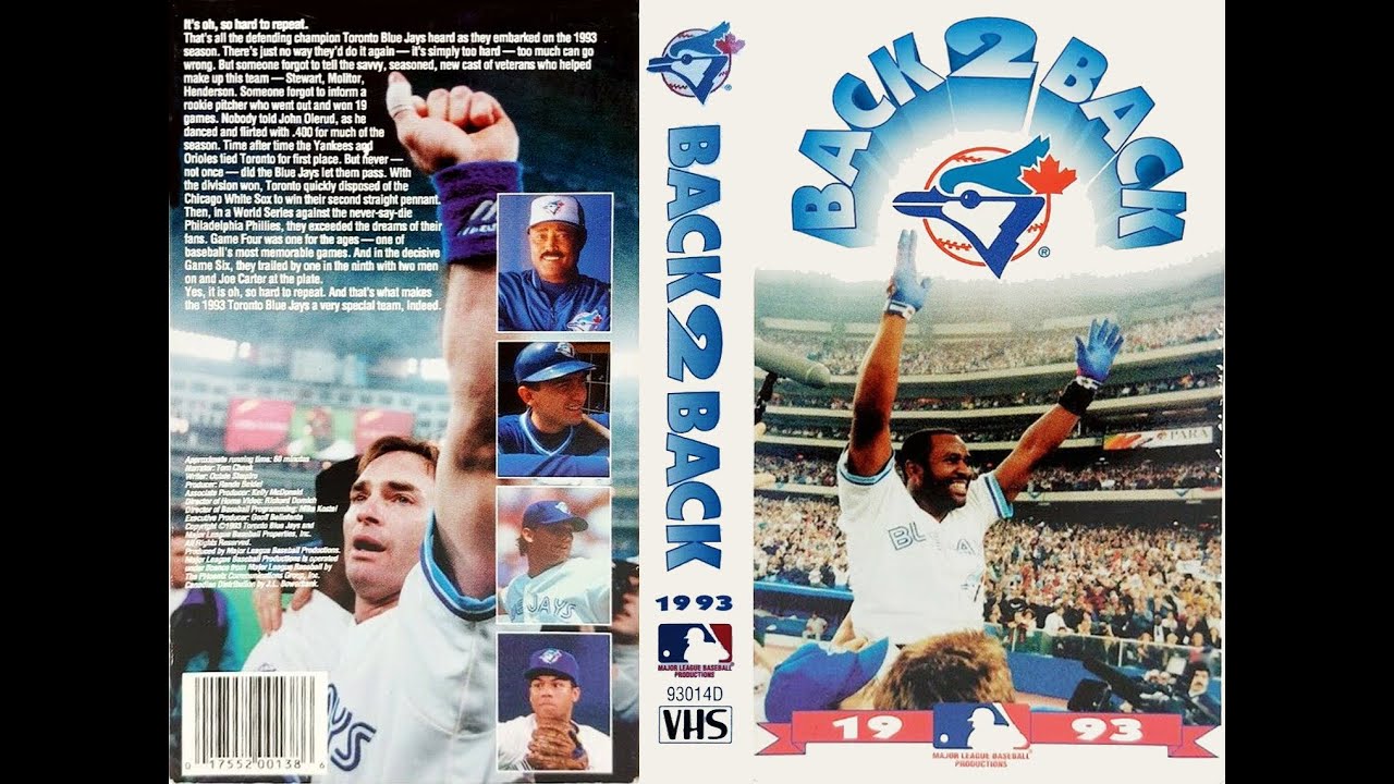 Back 2 Back - The 1993 Toronto Blue Jays - YouTube