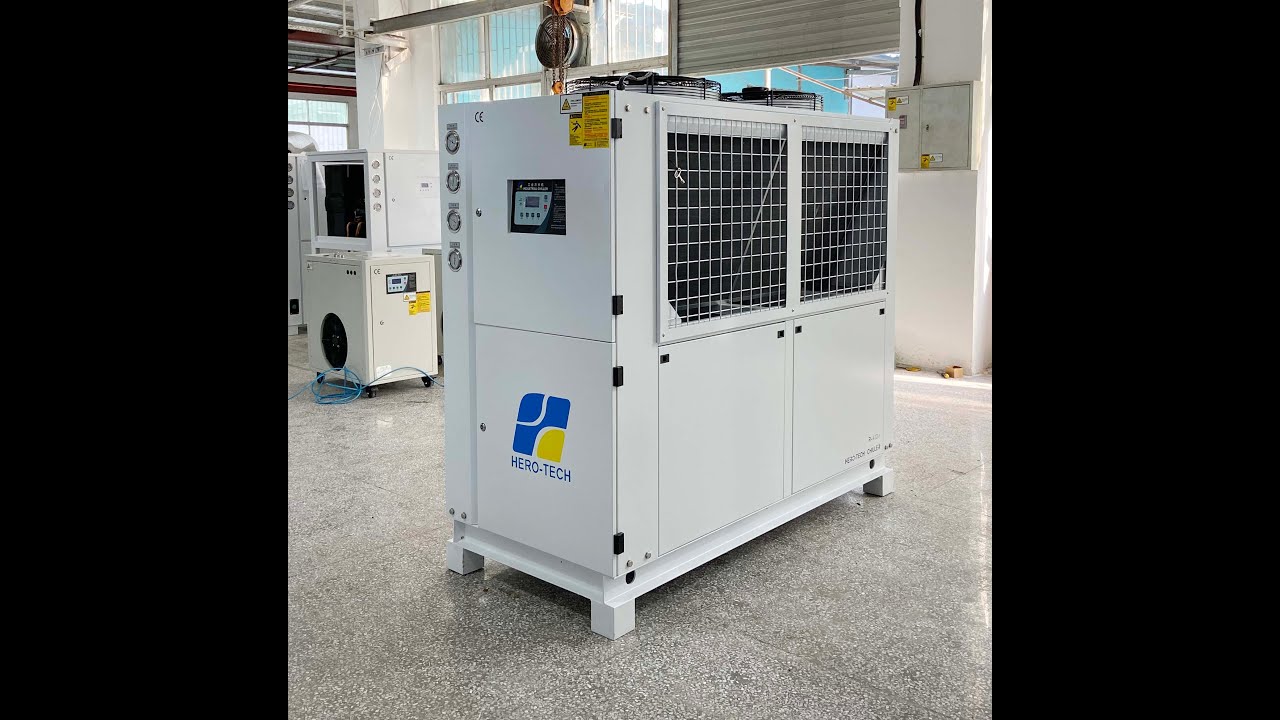 China HERO-TECH chiller 20HP air cooled water chiller HTI-20AD product ...
