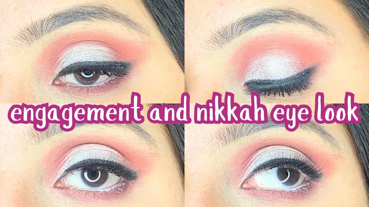 Engagement or nikkah eyes makeup| party eye makeup| soft & glam eye ...