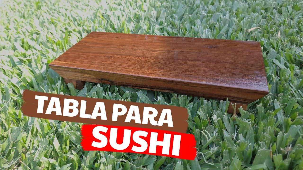 Tabla para SERVIR SUSHI hecha con recortes PASO A PASO - YouTube