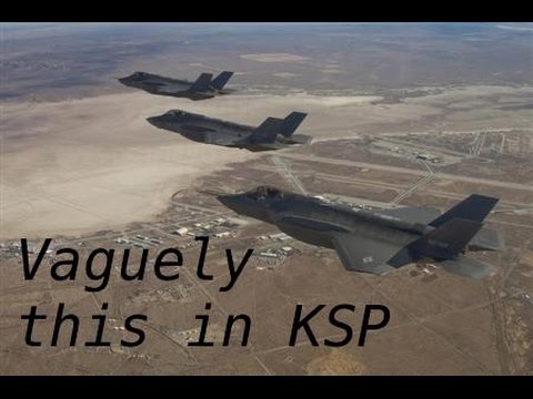 KSP stock F-35 (Me VS Tyrtle 3 jets (sync flight)) - YouTube