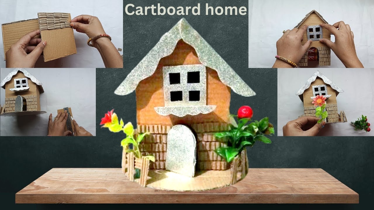 Easy Makeing DIY with Cardboard House Model Tutorial#Craftideas #house #diy - YouTube