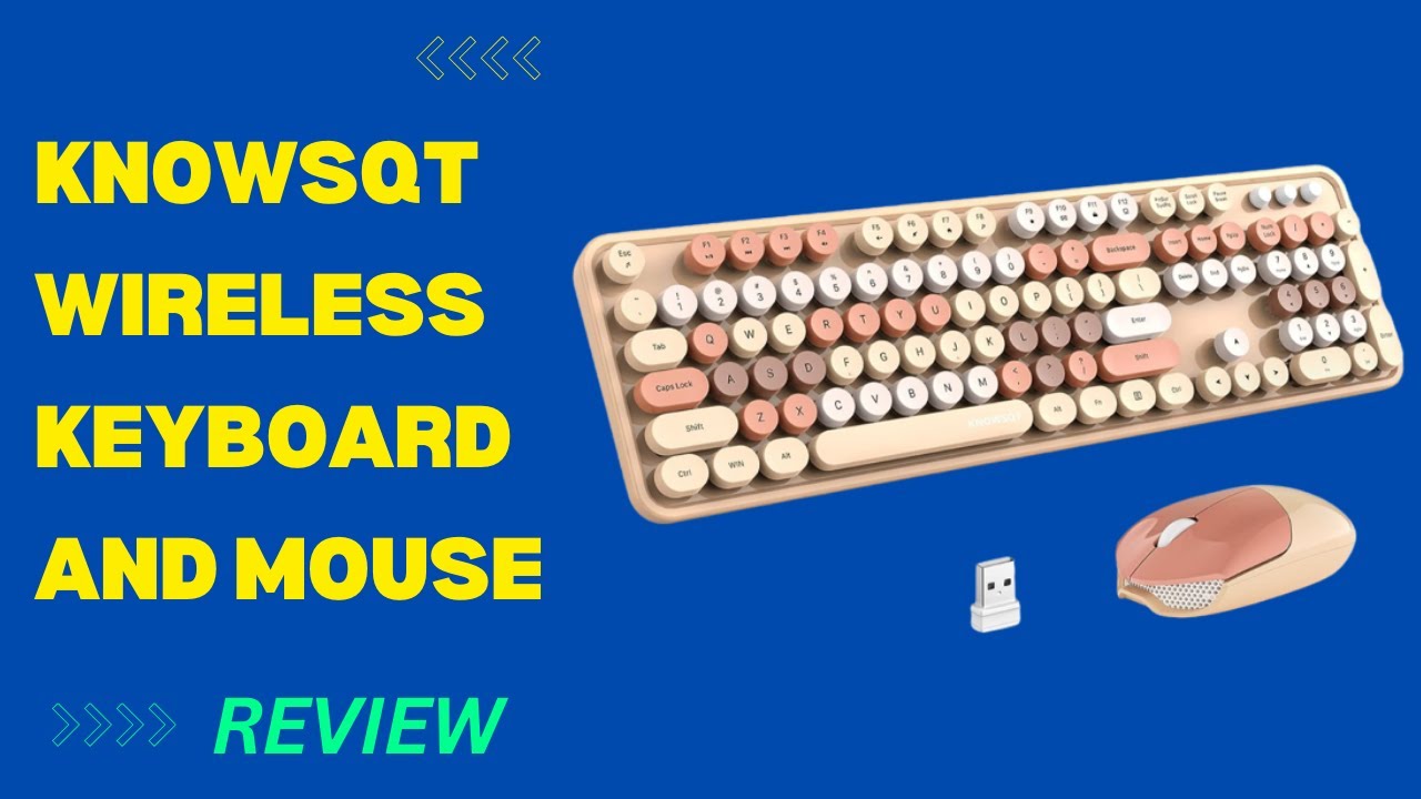 KNOWSQT Wireless Keyboard and Mouse Combo: Streamlined Productivity ...