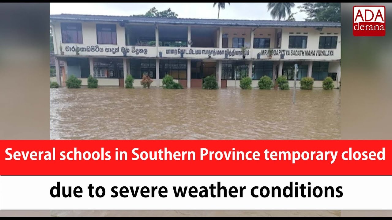 Several schools in Southern Province temporary closed due to severe ...